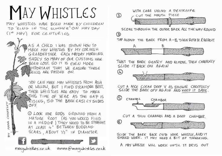 May whistle instructions | Steve Tomlin Crafts