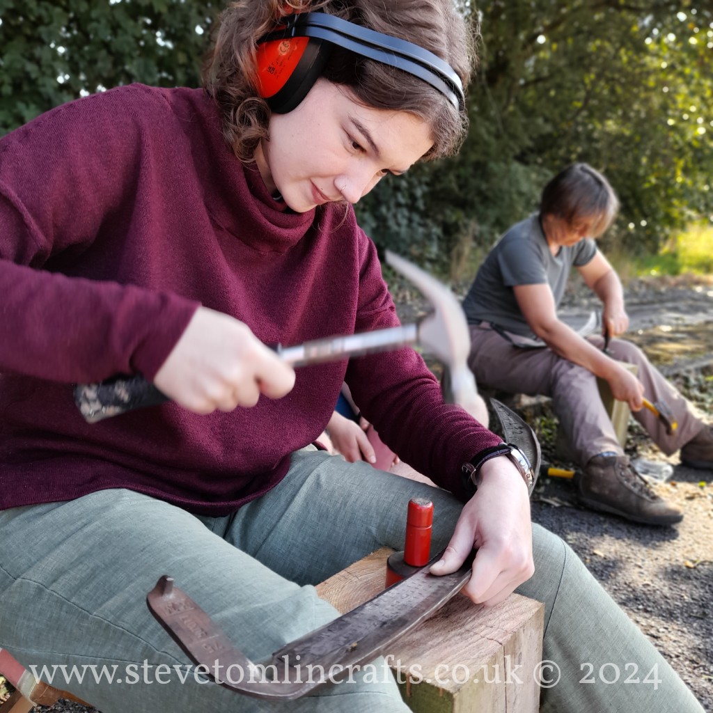 Scythe peening workshop 2025 | Steve Tomlin Crafts
